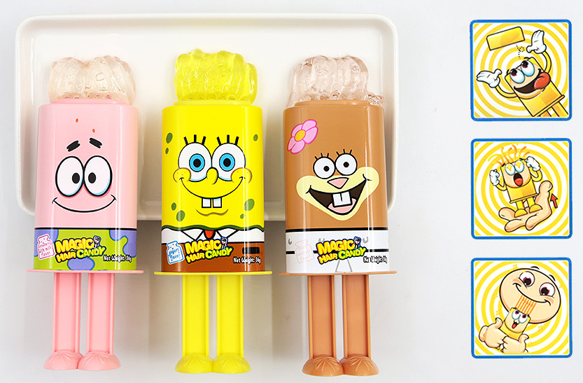 SpongeBob Magic Hair Candy 36g x 12 pieces K Snack Tracking Number NEW ...