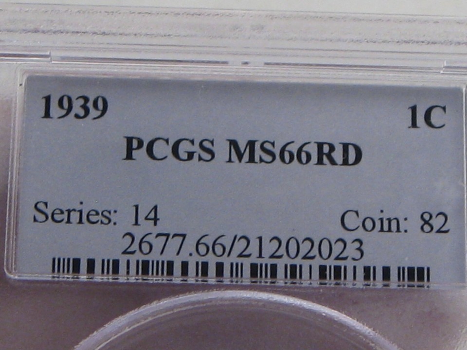 BU RED GEM 1939 Lincoln Wheat Penny PCGS MS66RD. #15 | eBay