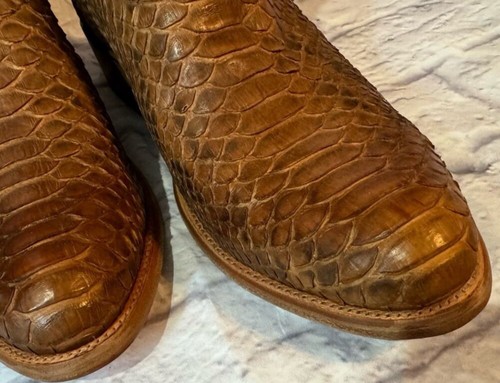 Tecovas “The Brady” Tan Python EE Wide Men’s Size 12 | eBay