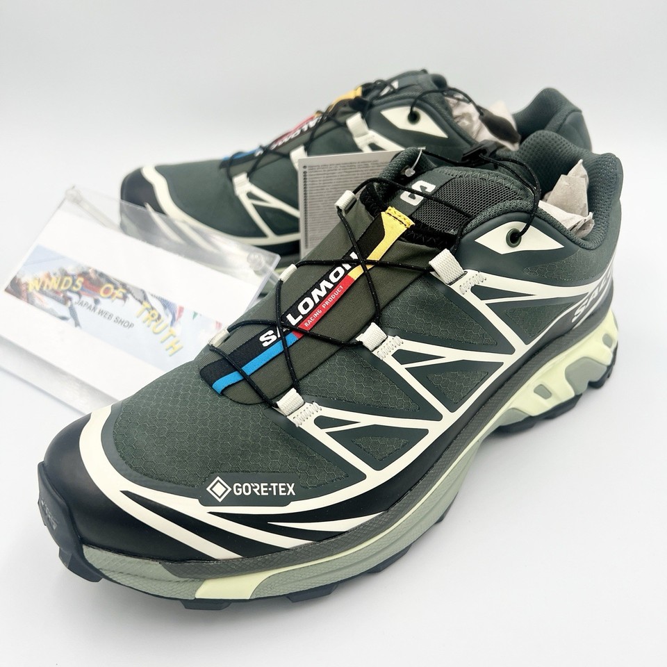 Salomon XT-6 GORE-TEX Urban Chic Black Lime Cream L47581300 Men's US 5 ...