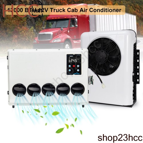 12000BTU 12V Air Conditioner For Semi Trucks Bus RV Caravan Vans Mini ...