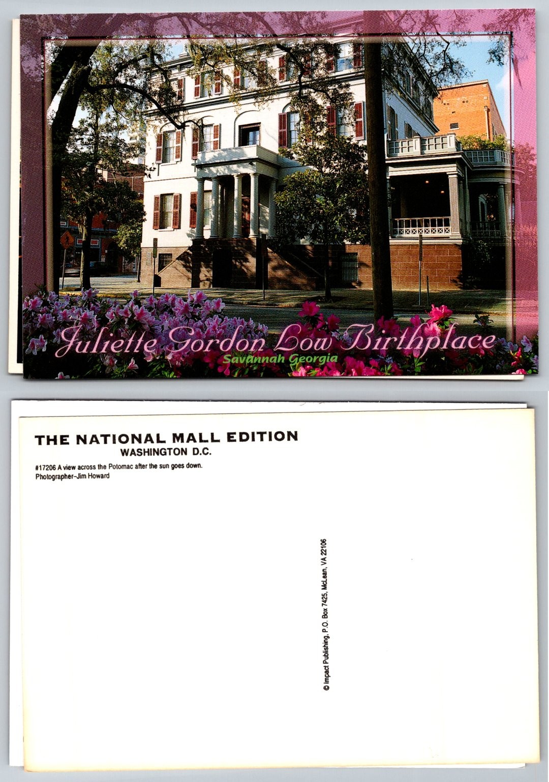 Juliette Gordon Low Birthplace Savannah GA Postcard Girl Scouts Founder ...