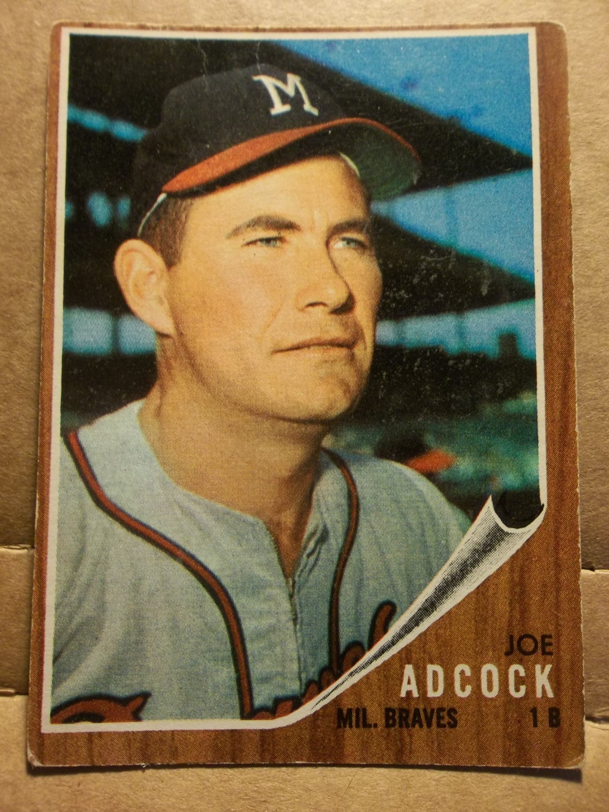 1962 Joe Adcock #265 Milwalkee Braves Baseball Card | eBay