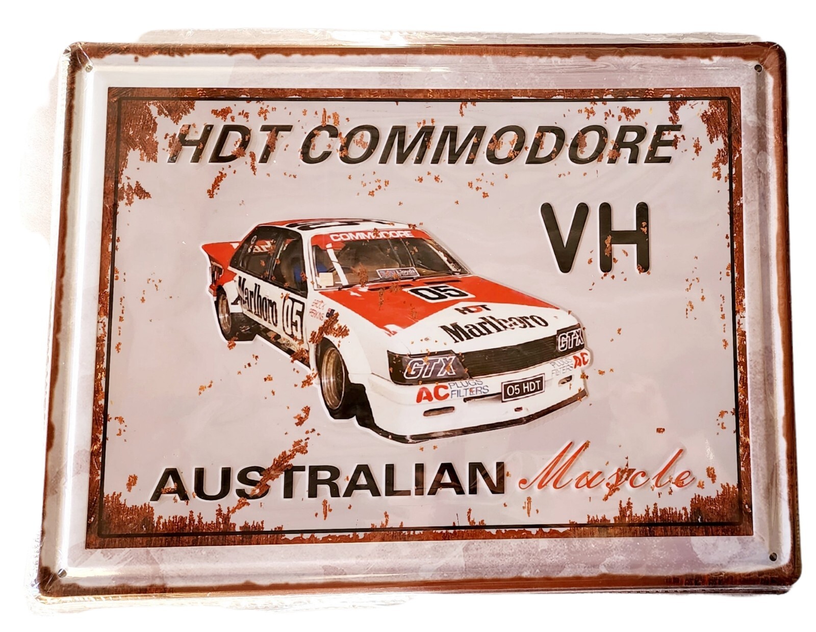 VH HDT COMMODORE HOLDEN EMBOSSED Tin Sign 40x30cm Mancave Garage 0545 ...