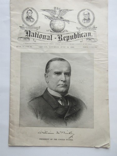 The National Republican June 16 1900 weekly Journal President William ...