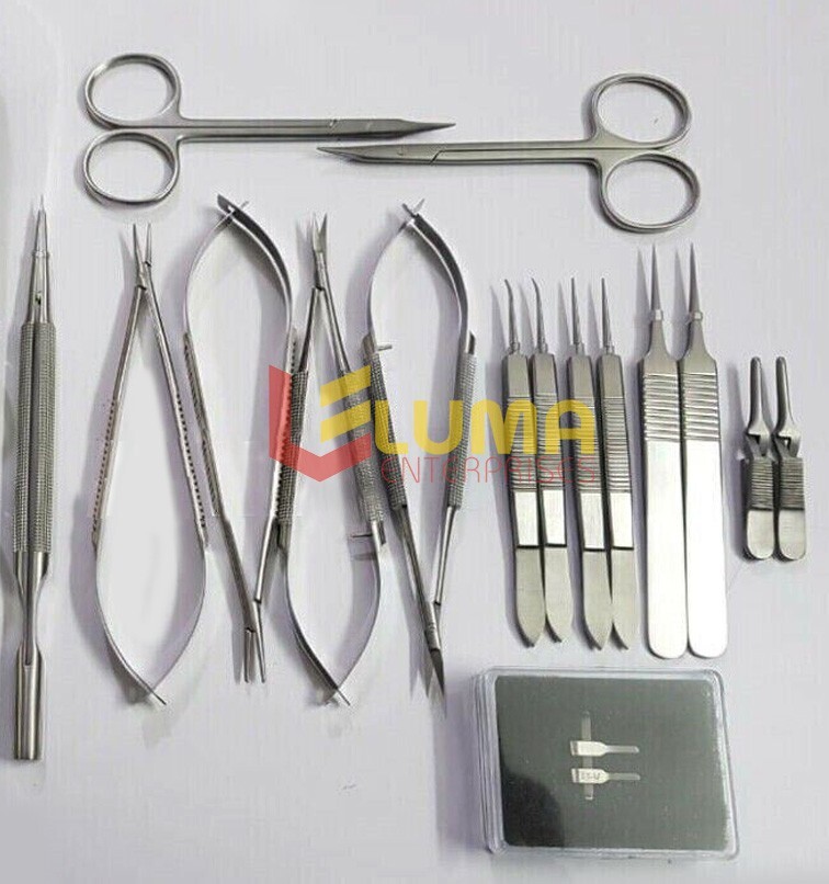 Micro Hand Surgery Instruments Microvascular Clamp Forceps Surgical Set ...