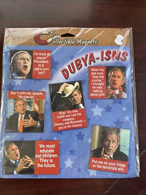 New Set of 6 Dubya - Isms Collectible Magnets from Carlton Cards George ...