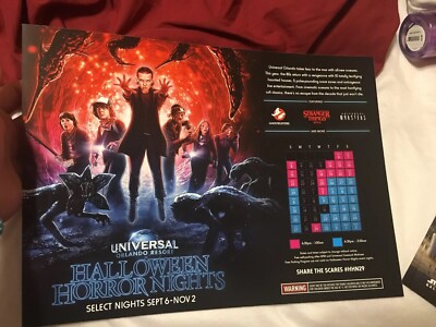 Halloween Horror Nights 29 Maps And One Unused Ticket (NOT VALID FOR ...