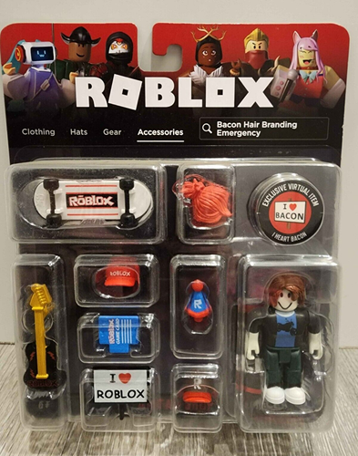 ROBL0X Avatar Shop Bacon Hair Emergency Toy Set Figure w/ Code! New ...