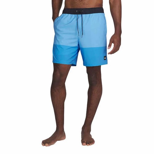 NEW MENS XL BLUE QUIKSILVER VOLLEY SWIM SHORTS TRUNKS DRAWSTRING W ...