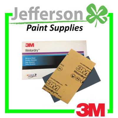 3M IMPERIAL 1500A 50x GRIT SAND PAPER 139x228mm WETORDRY 401Q SHEETS ...