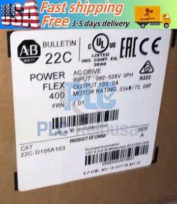 22C-D105A103 AB Power Flex 400 75HP AC Drive 22CD105A103 NEW ...