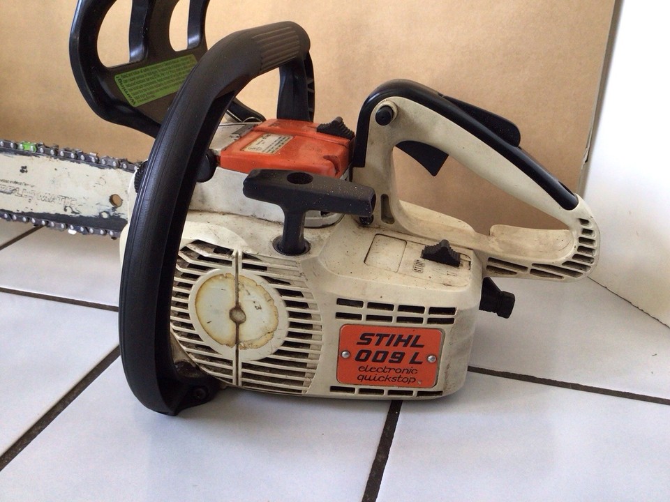 STIHL 009L Electric Quickstop Chainsaw Runs Great 16” Bar And Chain ...