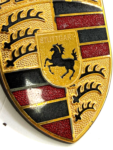 Porsche Or Noir Rouge Couleur Crest Capot Badge 993 996 986 987 Boxster ...