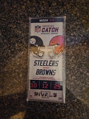 Nfl Pittsburgh Steelers Game Day Program October 12, 2025 Browns Ticket ...
