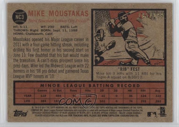 2011 Topps Heritage National Convention /299 Mike Moustakas #NC3 | eBay