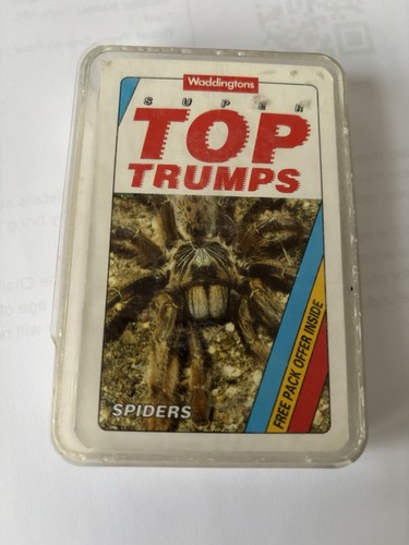 Top trumps RARE WADDINGTONS SUPER TOP TRUMPS SPIDERS COMPLETE | eBay UK