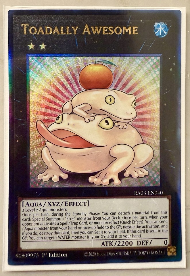 Toadally Awesome 1st Edition Prismatic Ultimate Rare RA03-EN040 Yu-Gi ...