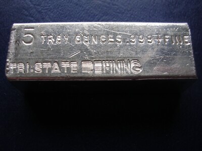 Vintage Tri-State Refining 5 oz .999 Fine Silver Kit-Kat Bar | eBay