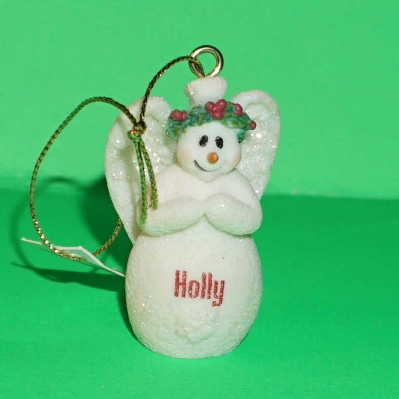 Snowman Angel Christmas Ornament Snowangel Sparkle Ganz Pre-Printed ...