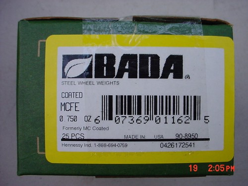(Qty 100 pcs) Bada Steel Wheel Weights 0.75 oz | eBay