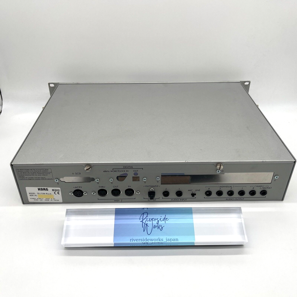 KORG TRITON RACK Sound Module Synth Synthesizer Sampler Used Tested ...