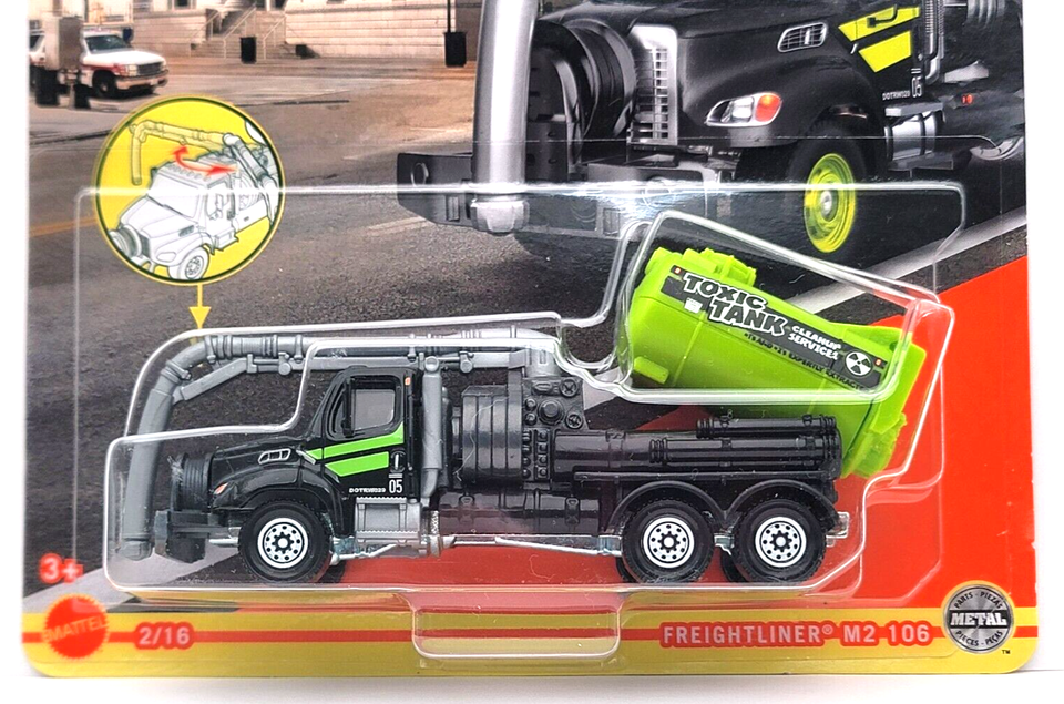 2022 MATCHBOX - WORKING RIGS - FREIGHTLINER M2 106 - TOXIC TANK NUCLEAR ...