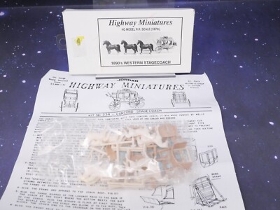 Jordan Products Highway Miniatures 360-234 1890s Western Stagecoach Kit ...