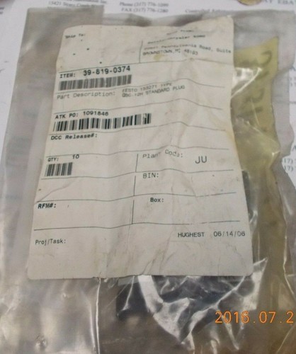 Festo QSC-12H/153271 Standard Plug (Pack of 10) | eBay