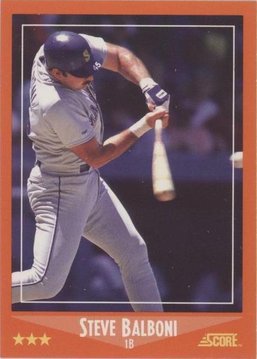 1988 Score Rookies & Traded - Steve Balboni #46T for sale online | eBay