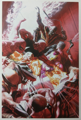 Avengers Invaders #4 Cover Art Comic Poster Pin-Up Original Alex Ross ...