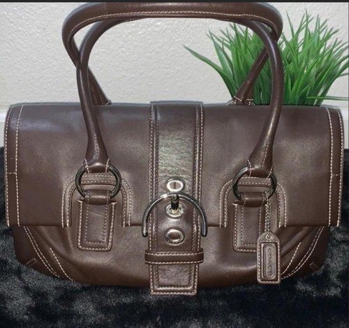Best Offer ! Coach Y2K SOHO Brown Leather Shoulder Bag In Mint ...