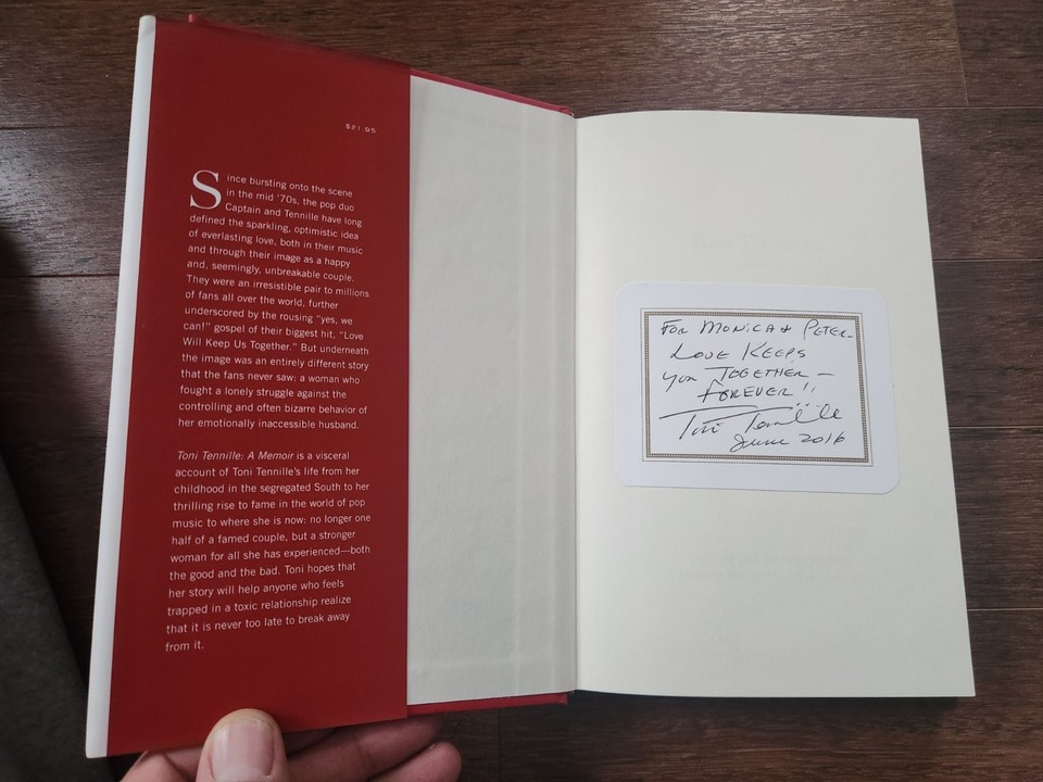 Toni Tennille SIGNED A Memoir The Captain and Tennille 2016 First ...