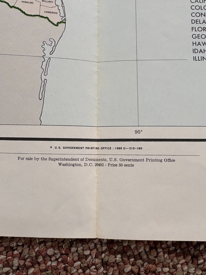 1968 Congressional map of the United States | eBay