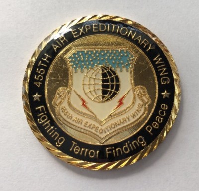 455th Air Expeditionary Wing, Command Chief Excellence Coin B2 | eBay