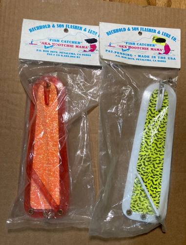 2 of Bechhold & Sons 8" Flashers AS SHOWN Fishing Lures Vintage NIP | eBay