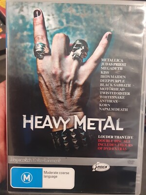 HEAVY METAL LOUDER THAN LIFE RARE DVD MUSIC DOCUMENTARY FILM METALLICA ...