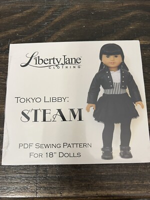 New Liberty Jane Clothing PDF Sewing Pattern For 18” Doll Tokyo Libby ...