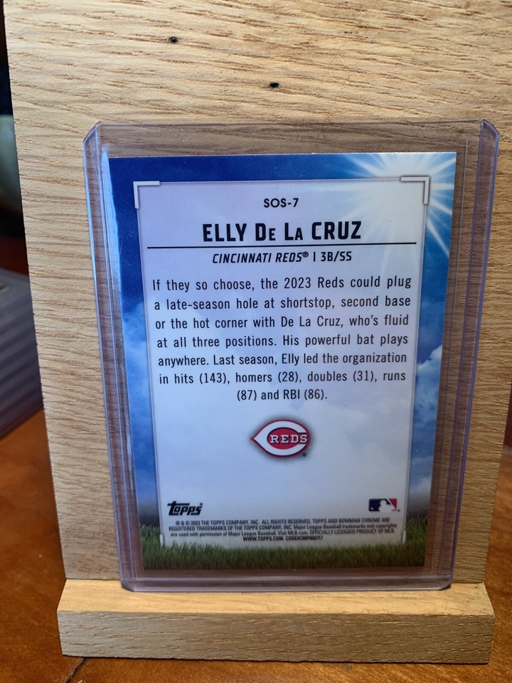 2023 Bowman Chrome Elly De La Cruz Sights On September Insert! #SOS-7 ...