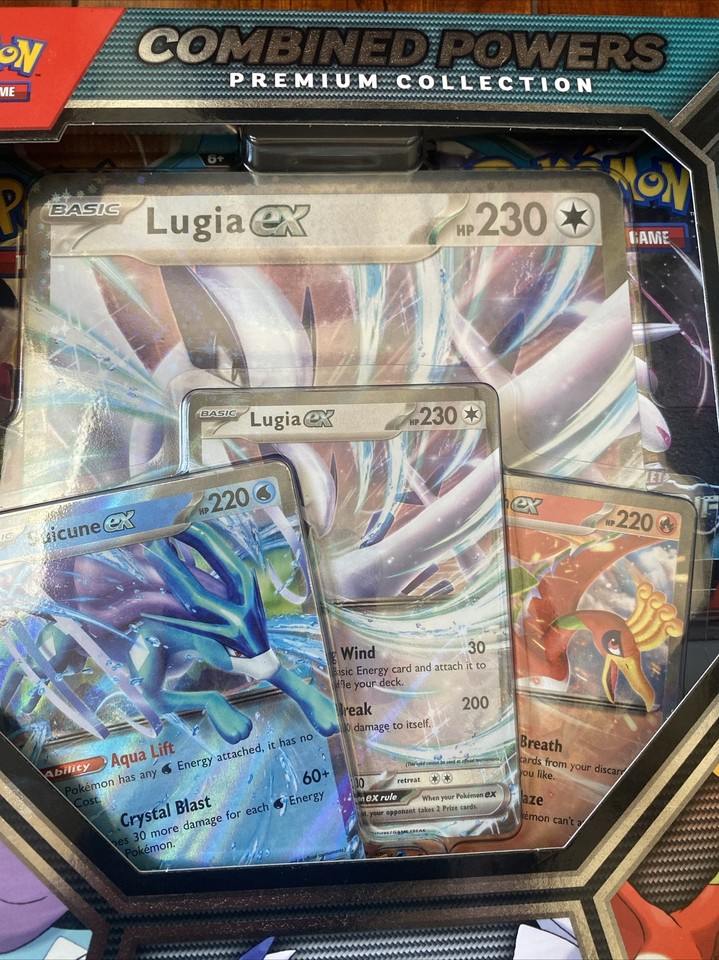 Pokemon Combined Powers Premium Collection Box w/ Lugia Suicune & Ho-Oh ...