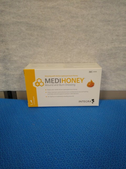 Integra #31515 Medihoney Wound and Burn Dressing Leptospermum Honey 1.5 ...