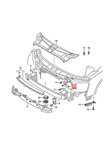 Genuine Retaining Bracket Right AUDI A8 S8 Quattro 4H0807140A | eBay