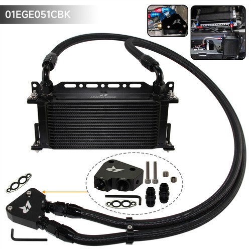 16 Row Engine Oil Cooler Kit For LS1 LS2 LS3 LS6 LS7 LS9 Corvette C5 C6 ...