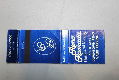 RENO NV. RENO RAMADA HOTEL AND CASINO MATCHBOOK COVER | eBay