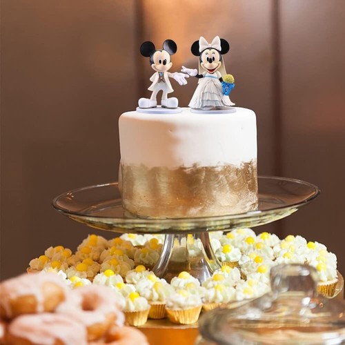 DISNEY MICKEY AND MINNIE WEDDING LARGE CAKE TOPPERS FIGURES SET CAKE ...