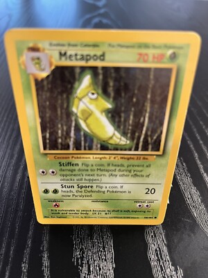 Pokemon Cards: Base Set 1st Edition Common: Metapod 54/102 | eBay