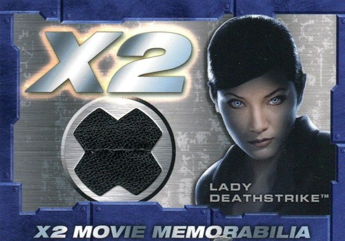X-Men United X2 Movie Lady Deathstrike Memorabilia Costume Card Topps ...