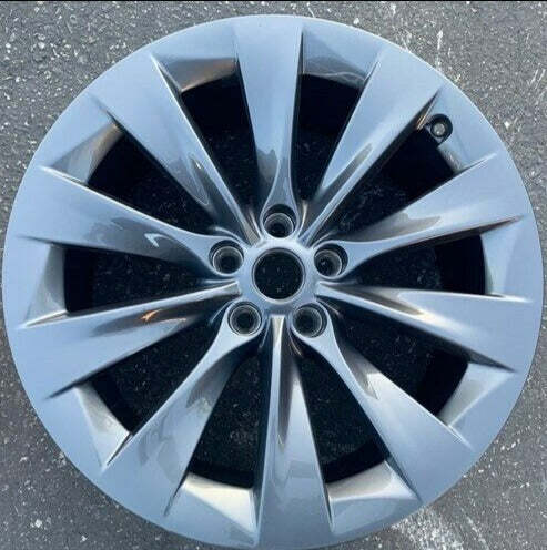 ONE 2018 2019 Tesla X factory Rear 20 Wheel OEM Graphite Carbon Gray ...