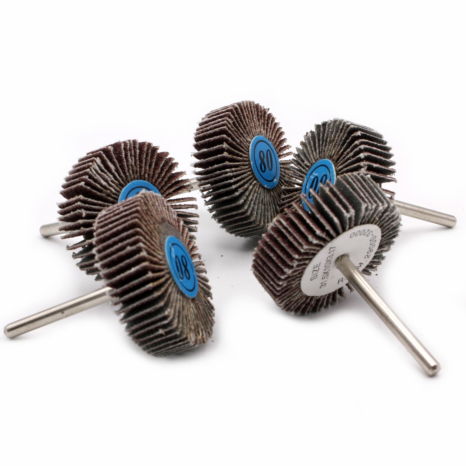 5x Schleiffächer Lamellen Schleifscheibe K 80 für Dremel Proxxon ...