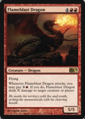 Flameblast Dragon ~ Heavily Played Magic 2012 M12 MTG Magic UltimateMTG ...